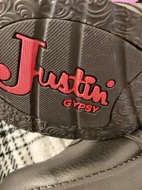 Justin Boots | Shoes | Justin Boots Gypsy Leather Round Toe Cowboy ...
